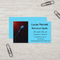 Editable Motivational Speaker Business Card | Zazzle