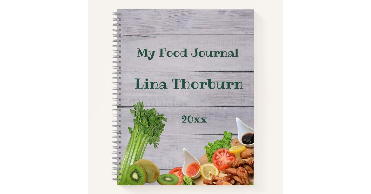 Editable My Food Journal | Zazzle