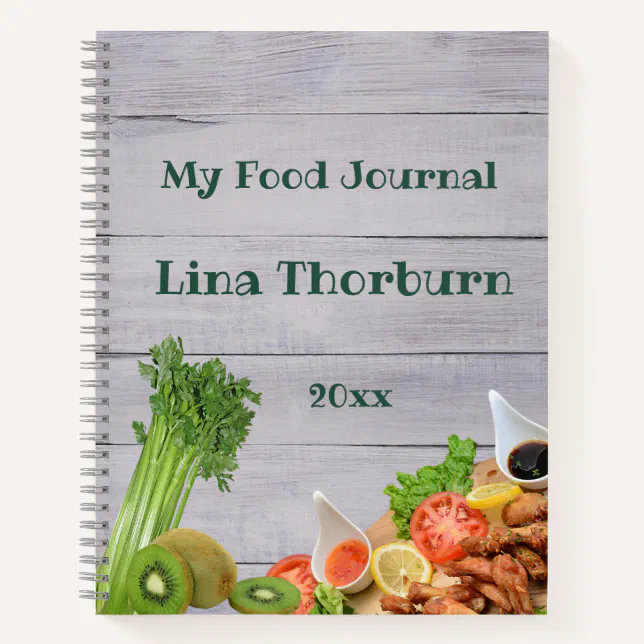Editable My Food Journal | Zazzle