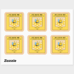 Editable Natural Honey Sticker | Zazzle