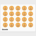 Editable Orange Polka Dot Marmalade Label Stickers | Zazzle