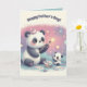 Editable Panda Bear and Cub Fathers Day Card | Zazzle