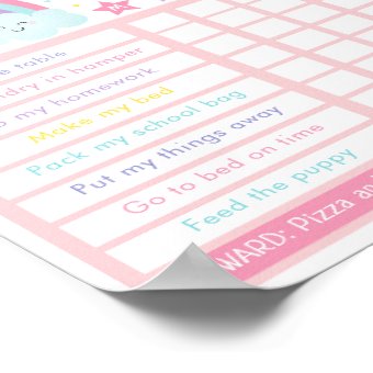 Editable Pastel Rainbow Reward Chart | Zazzle