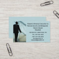 Editable Personal Security and Bodyguards Business Card | Zazzle
