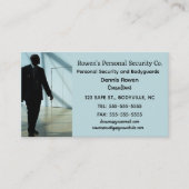 Editable Personal Security and Bodyguards Business Card | Zazzle