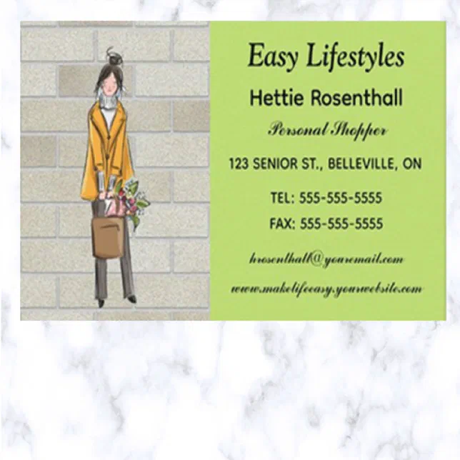 Editable Personal Shopper Business Card | Zazzle
