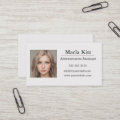 Editable Photo Administrative Assistant Business Card | Zazzle