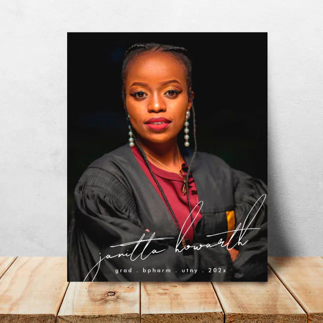 Editable Photo Template University Graduation | Zazzle