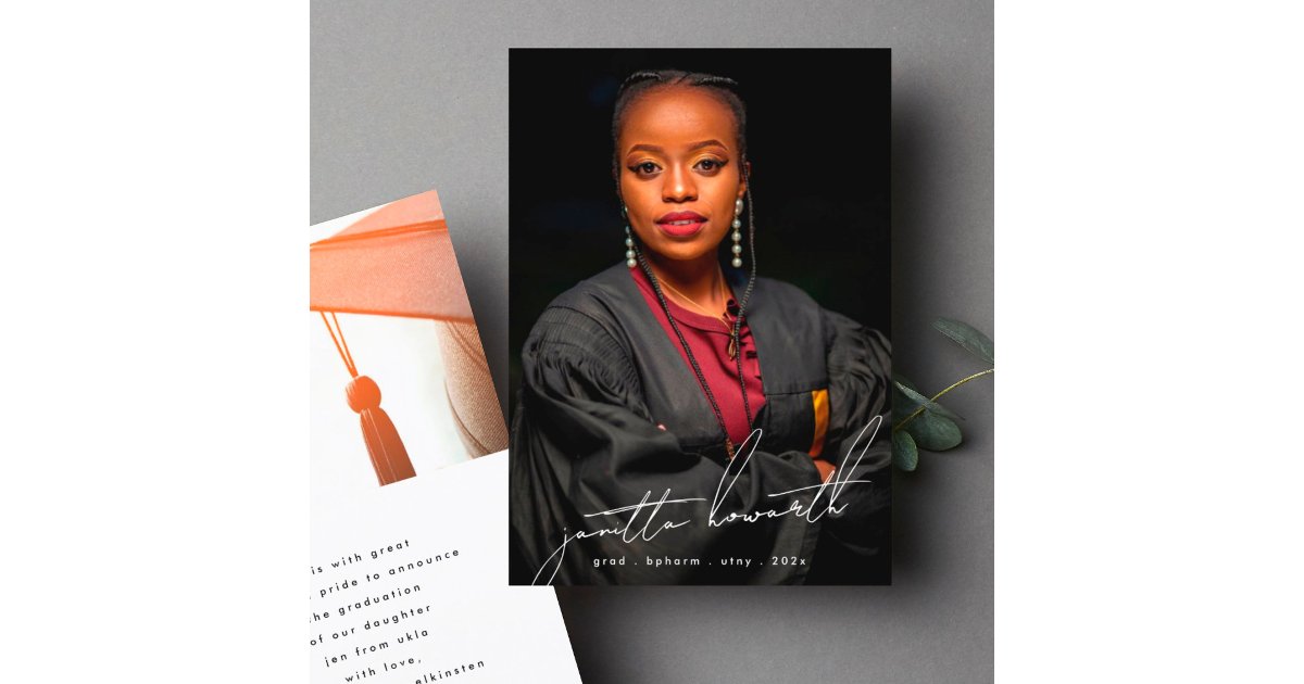 Editable Photo Template University Graduation | Zazzle