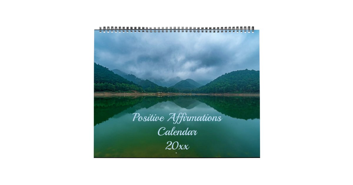 Editable Positive Affirmations Calendar | Zazzle
