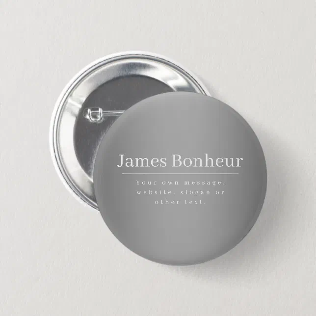 Editable Promotional Template for Business etc. Button | Zazzle
