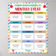 Editable PTO PTA Monthly event template Poster | Zazzle