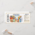 Editable Puerto Rico Plane Boarding Pass Ticket Invitation | Zazzle