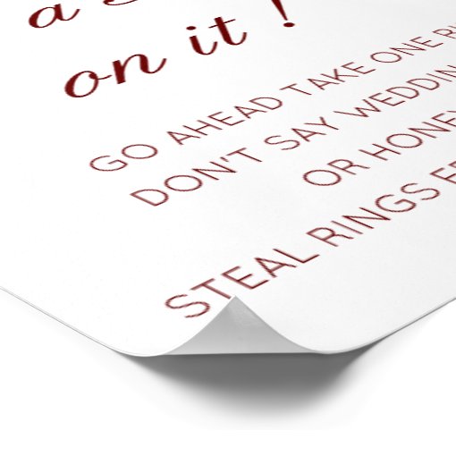 Editable Put a Ring on it Bridal Shower Game Poste Poster | Zazzle