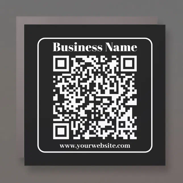 Editable QR code Black & White Retro Modern Style Car Magnet | Zazzle