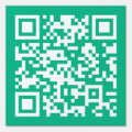 Editable QR Code Generate Your Own | Teal Green Sign | Zazzle