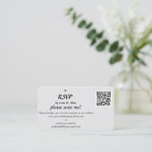Editable QR Code RSVP Response Card | Zazzle