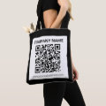 Editable QR code & Simple Customizable Design Tote Bag | Zazzle
