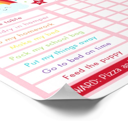 Editable Rainbow Reward Chart | Zazzle Editable Rainbow Reward Chart | Zazzle