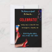Editable Red High Heels Celebration Invitation | Zazzle