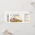 Editable Seattle Plane Boarding Pass Ticket Invitation | Zazzle
