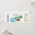 Editable Seychelles Plane Boarding Pass Ticket Invitation | Zazzle