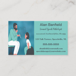 Editable Speech Therapist Pathologist Business Card | Zazzle