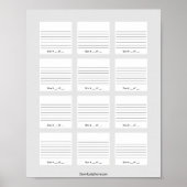 Editable Storage Labels Inventory Management Poster | Zazzle