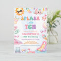 Editable Summer Splash Into Ten Birthday Party Invitation | Zazzle