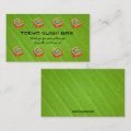 Editable Sushi Bar Loyalty Rewards Card | Zazzle