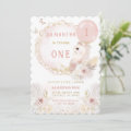 EDITABLE Swan First Birthday Template | Zazzle