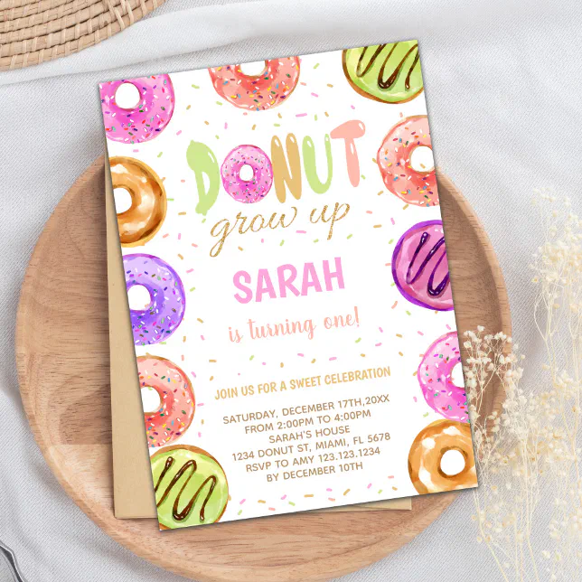 Editable Sweet Treat Party Invite | Zazzle