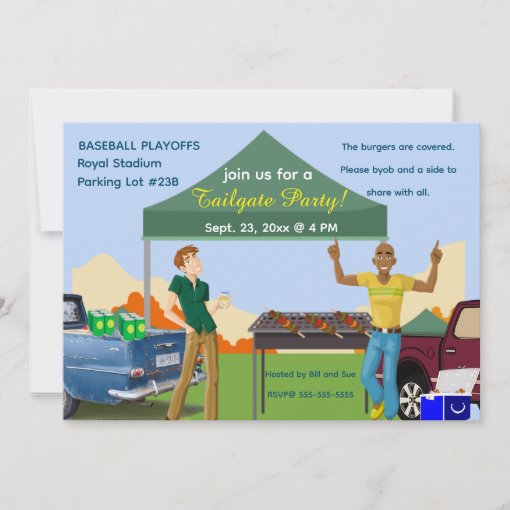 Editable Tailgate Party Invitation | Zazzle