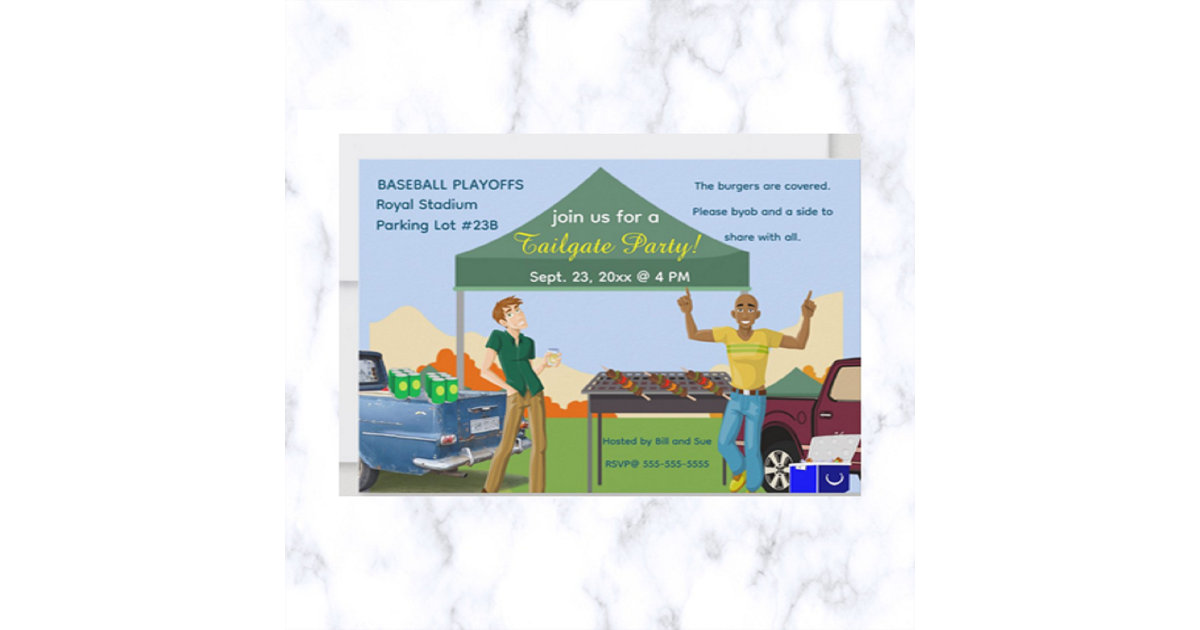 Editable Tailgate Party Invitation | Zazzle