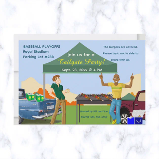 Editable Tailgate Party Invitation | Zazzle