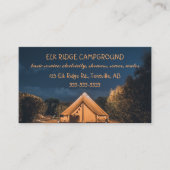 Editable Tent Campground Business Card | Zazzle