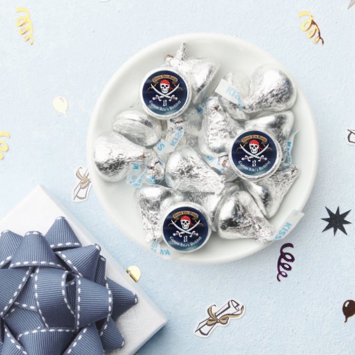 Editable Thank You Favor Jolly Roger Pirate | Zazzle