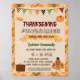 Editable Thanksgiving potluck flyer Poster | Zazzle