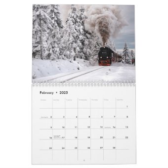 Editable Trains Calendar | Zazzle
