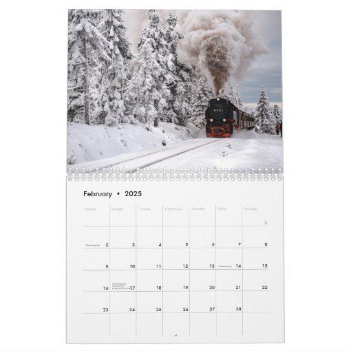 Editable Trains Calendar | Zazzle