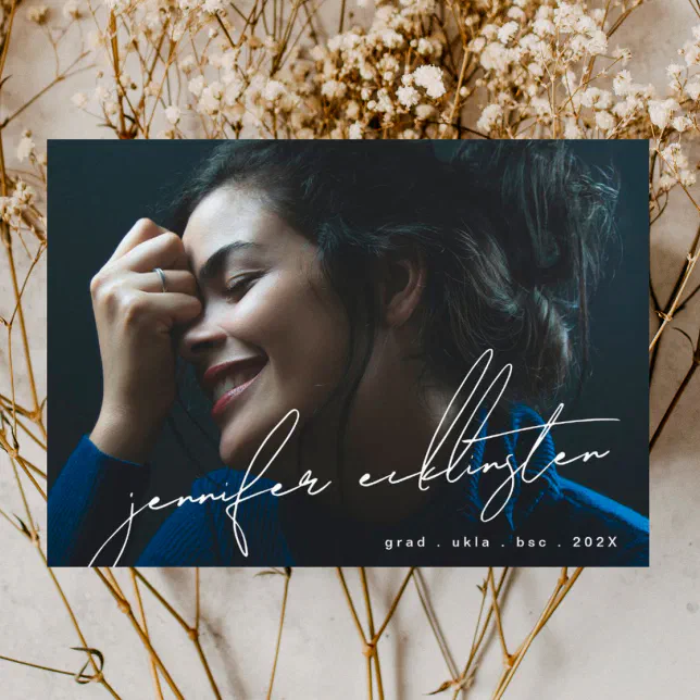 Editable Unique Photo Template College Graduation | Zazzle