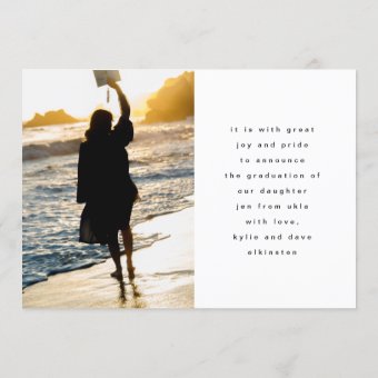 Editable Unique Photo Template College Graduation | Zazzle