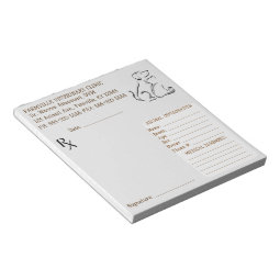 Editable Veterinary Prescription Notepad | Zazzle