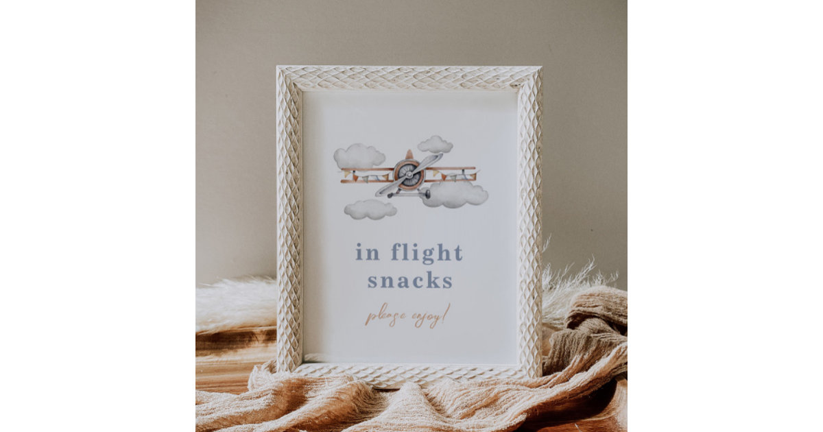 Editable Vintage Airplane Sign | Zazzle