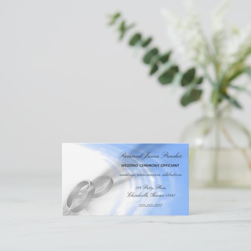 Editable Wedding Officiant Business Card | Zazzle