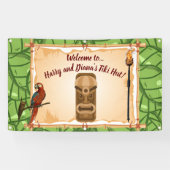 Editable Welcome to Our Tiki Hut Banner | Zazzle