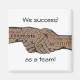 Editable Word Cloud Handshake Teamwork Magnet | Zazzle