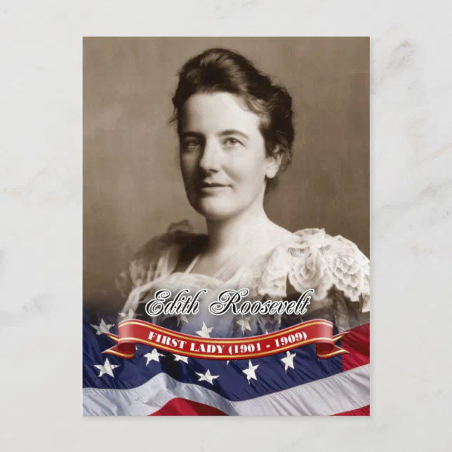 Edith Roosevelt, First Lady of the U.S. Postcard | Zazzle