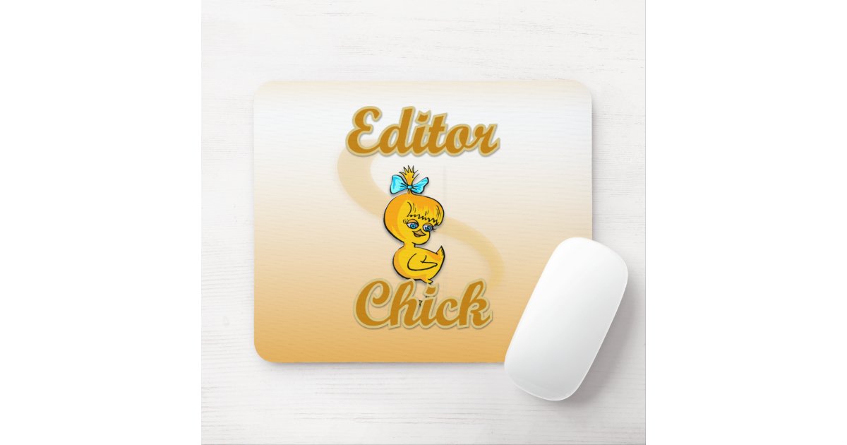 Editor Chick Mouse Pad | Zazzle