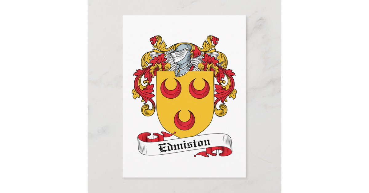 Edmiston Family Crest Postcard | Zazzle